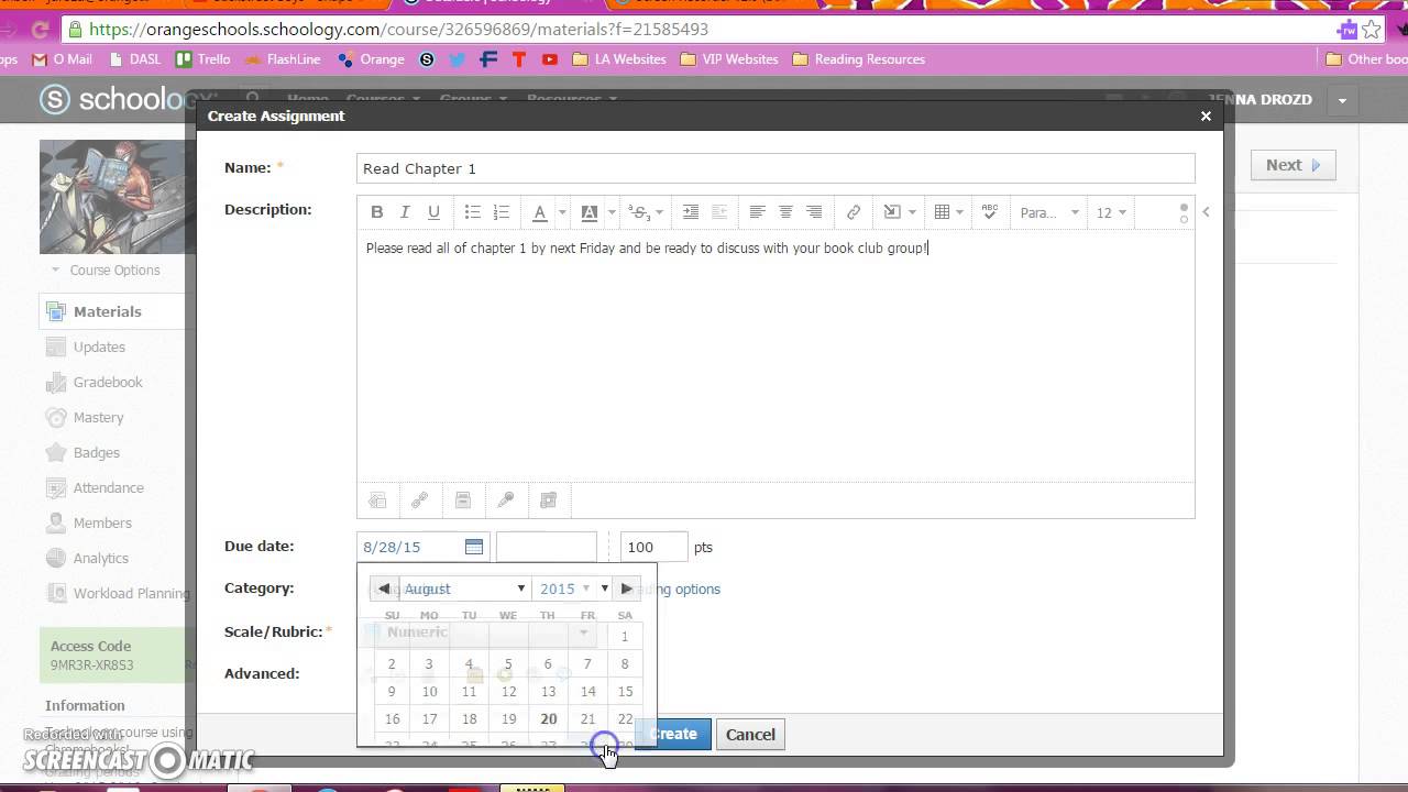 Schoology #5 - Gradebook Basics - YouTube