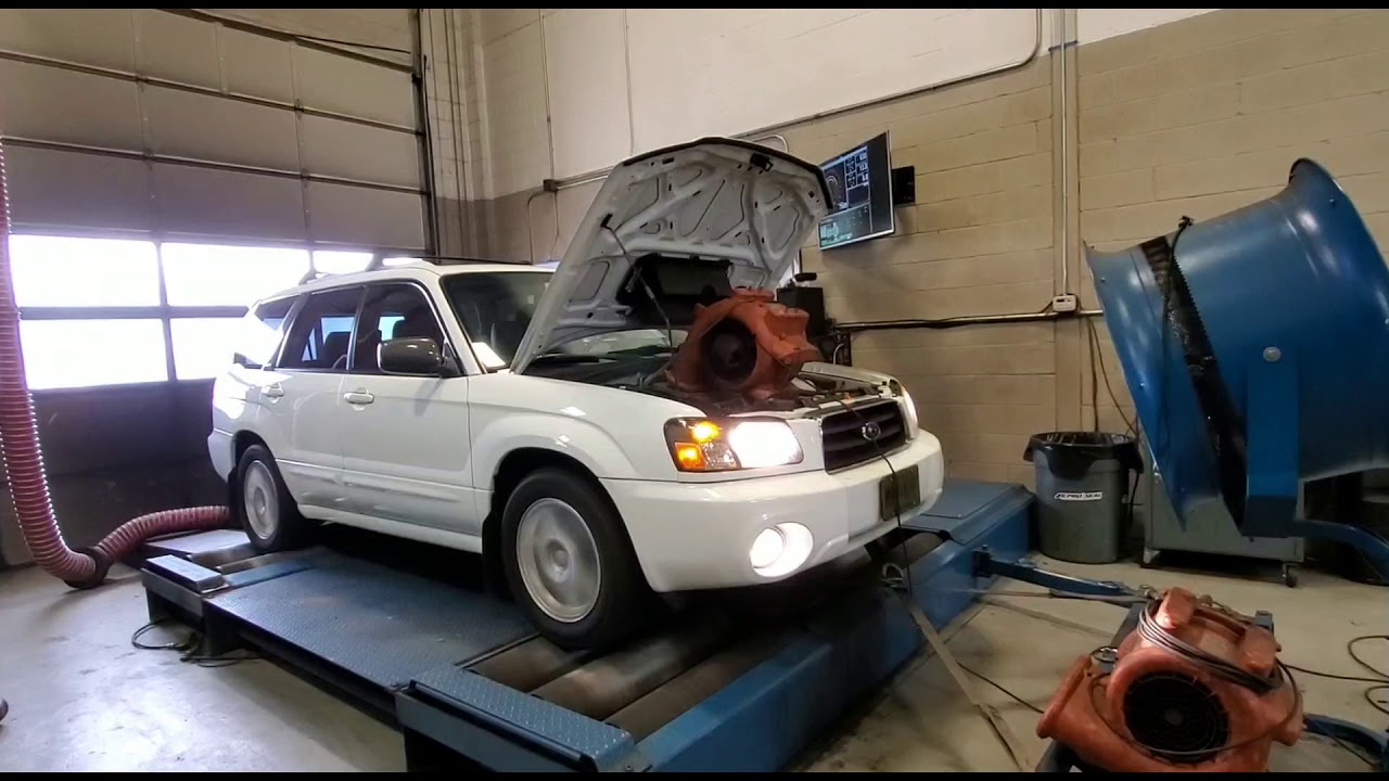 2004 Forester XT 4EAT VF48 DYNO - YouTube