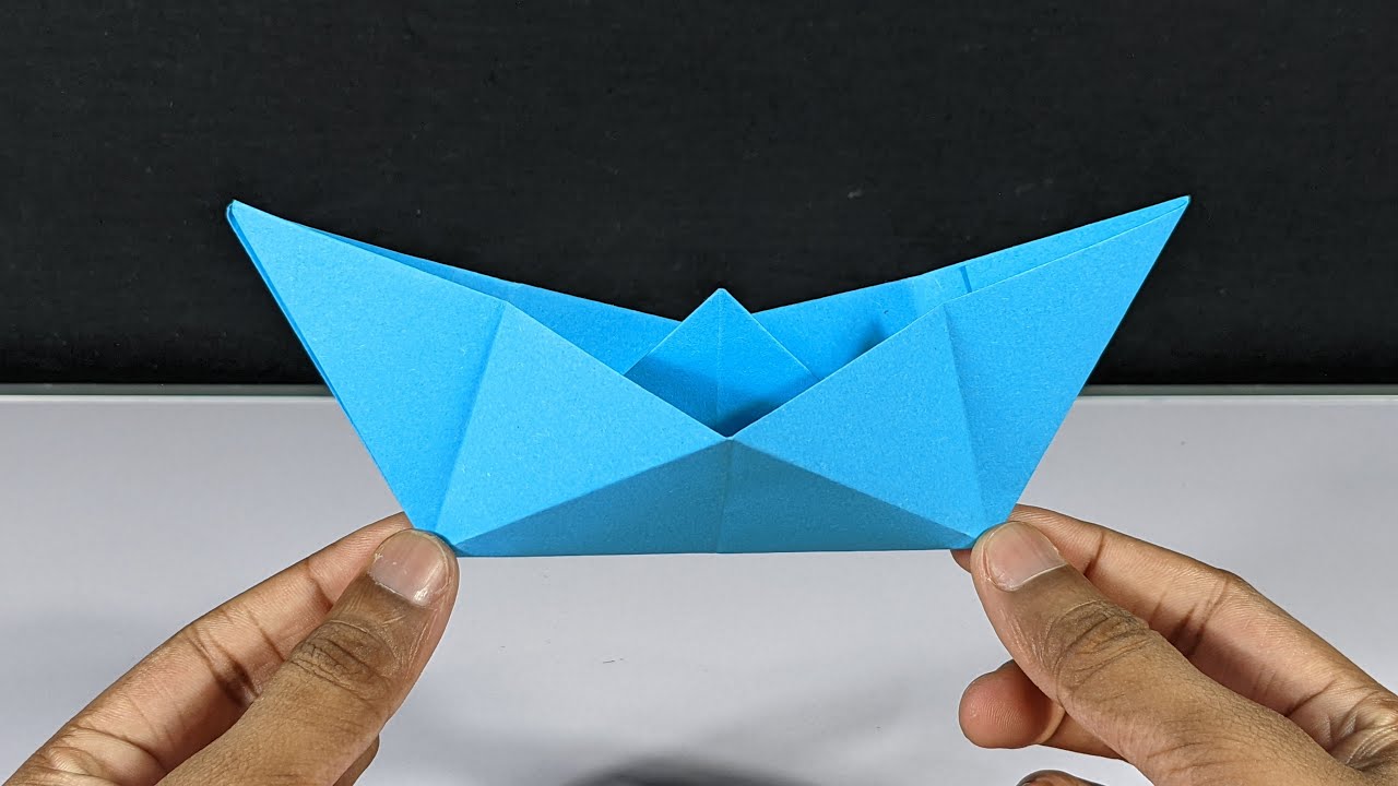 Origami Paper Boat | How to make Origami Paper Boat Floating in Water ...