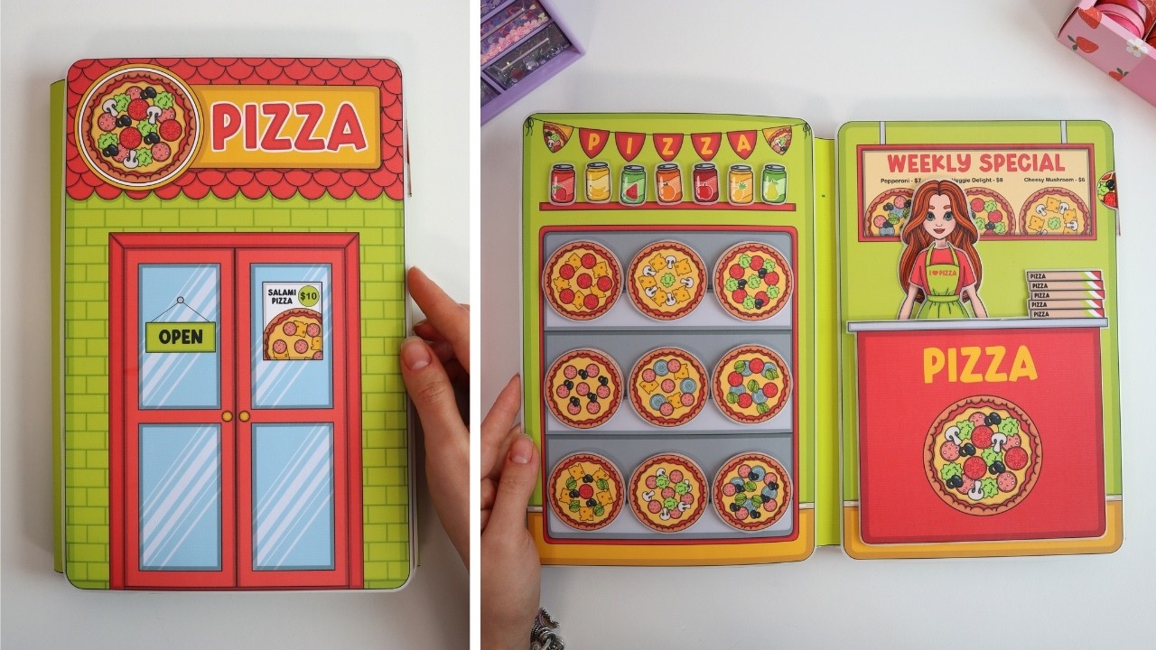 ️ Printable Pizza Shop Lapbook for Kids 🐶 - YouTube