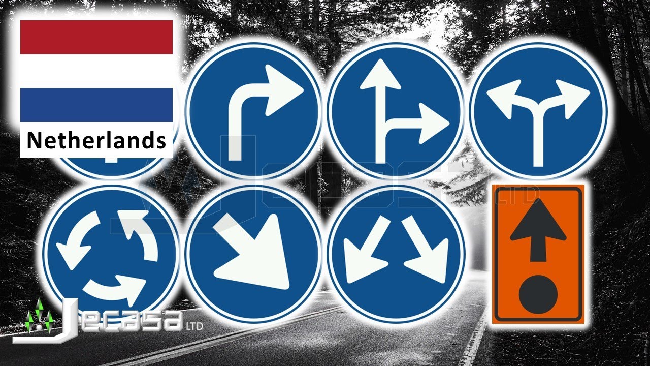 Mandatory Traffic-Road Signs in the Netherlands, Amsterdam, Rotterdam ...