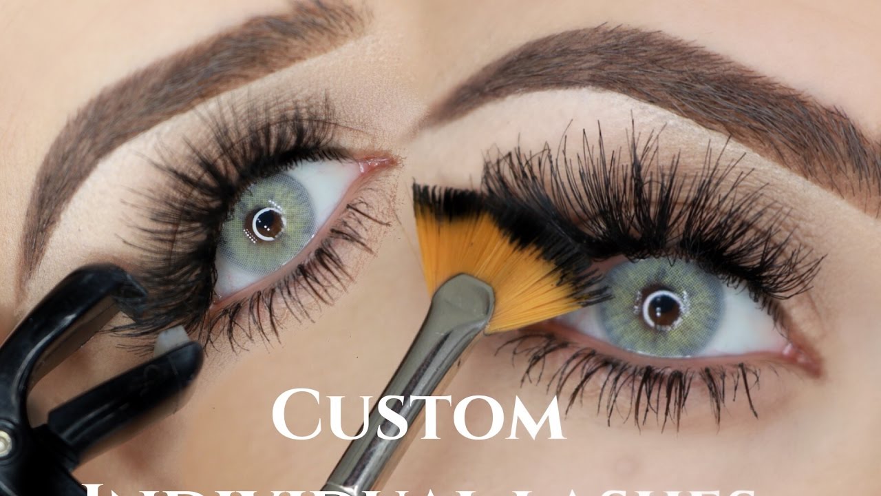 How to custom perfect Individual lashes - YouTube