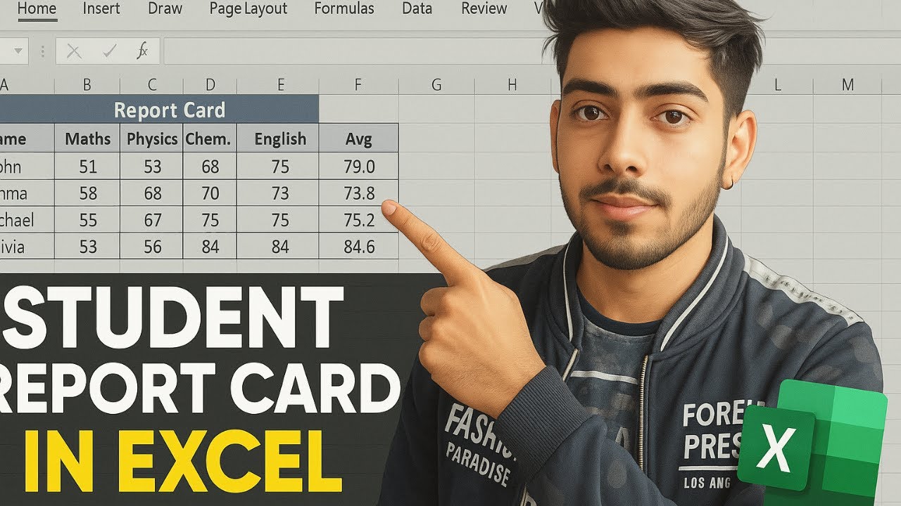 🔥 Create Student Report Card in Excel | Full Step-by-Step Tutorial ...