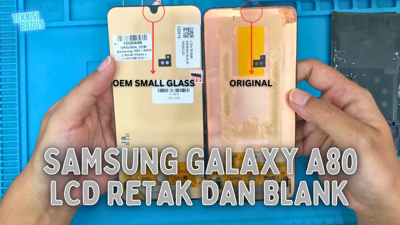Cara ganti Panel Layar Samsung Galaxy A80 (SM-A805) | Tidak tampil ...