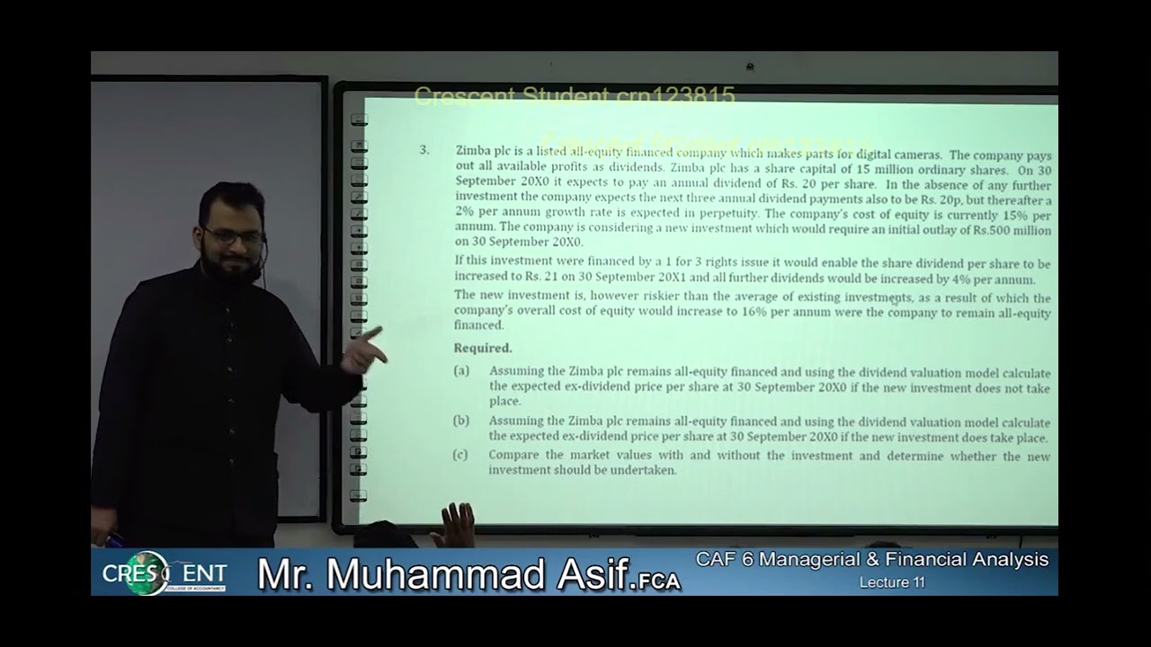 Caf-06 ~ Sir Asif ~ Lecture-11 - YouTube