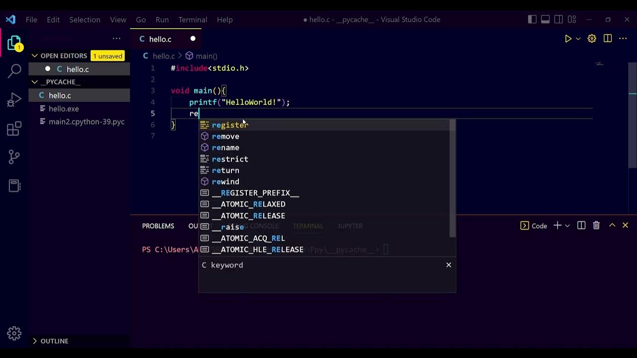first Hello world program with full explanation in c language#cprogramming - YouTube