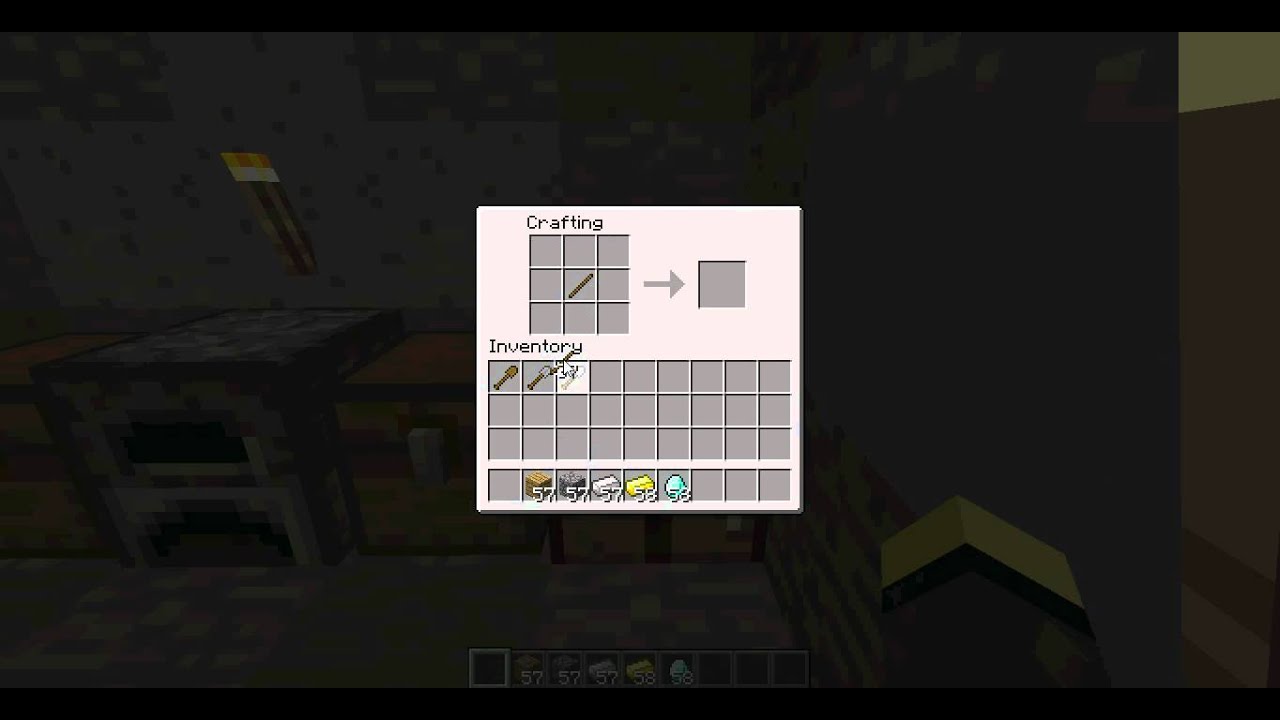 Minecraft. How to make a Spade. - YouTube