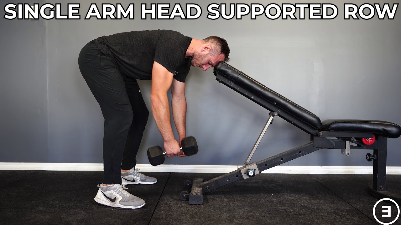 Single Arm Head Supported Row - YouTube