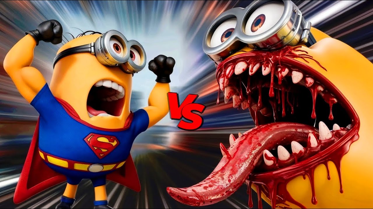 SUPER-MINION VS MONSTER MINION.EXE - Story of transformation (SCARY ...