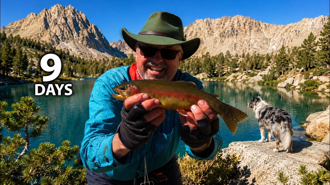 9-Day Wilderness Backpacking | High Mountain Trout Fishing Catch and ...