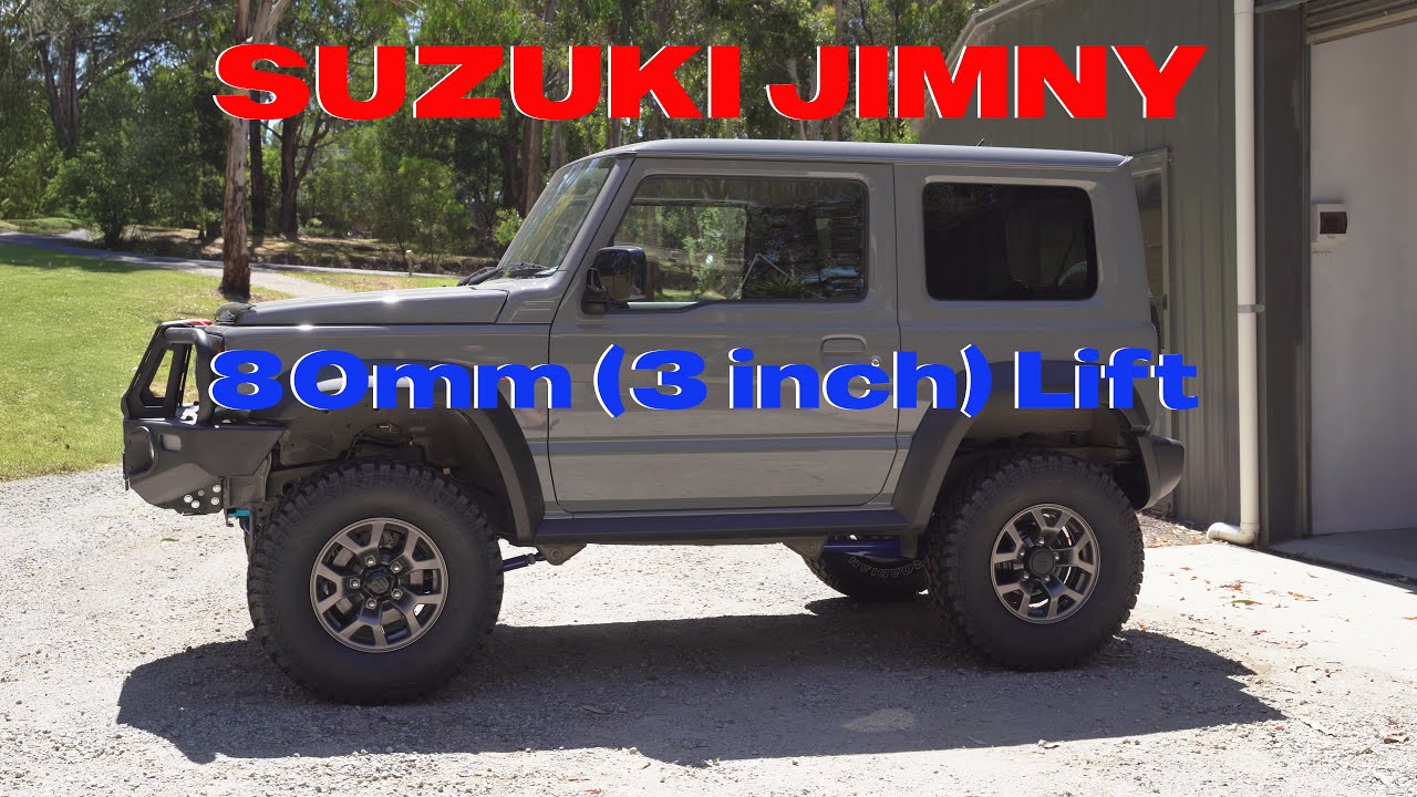 Suzuki Jimny Gen 4 | 80mm Suspension lift (Detailed) - YouTube