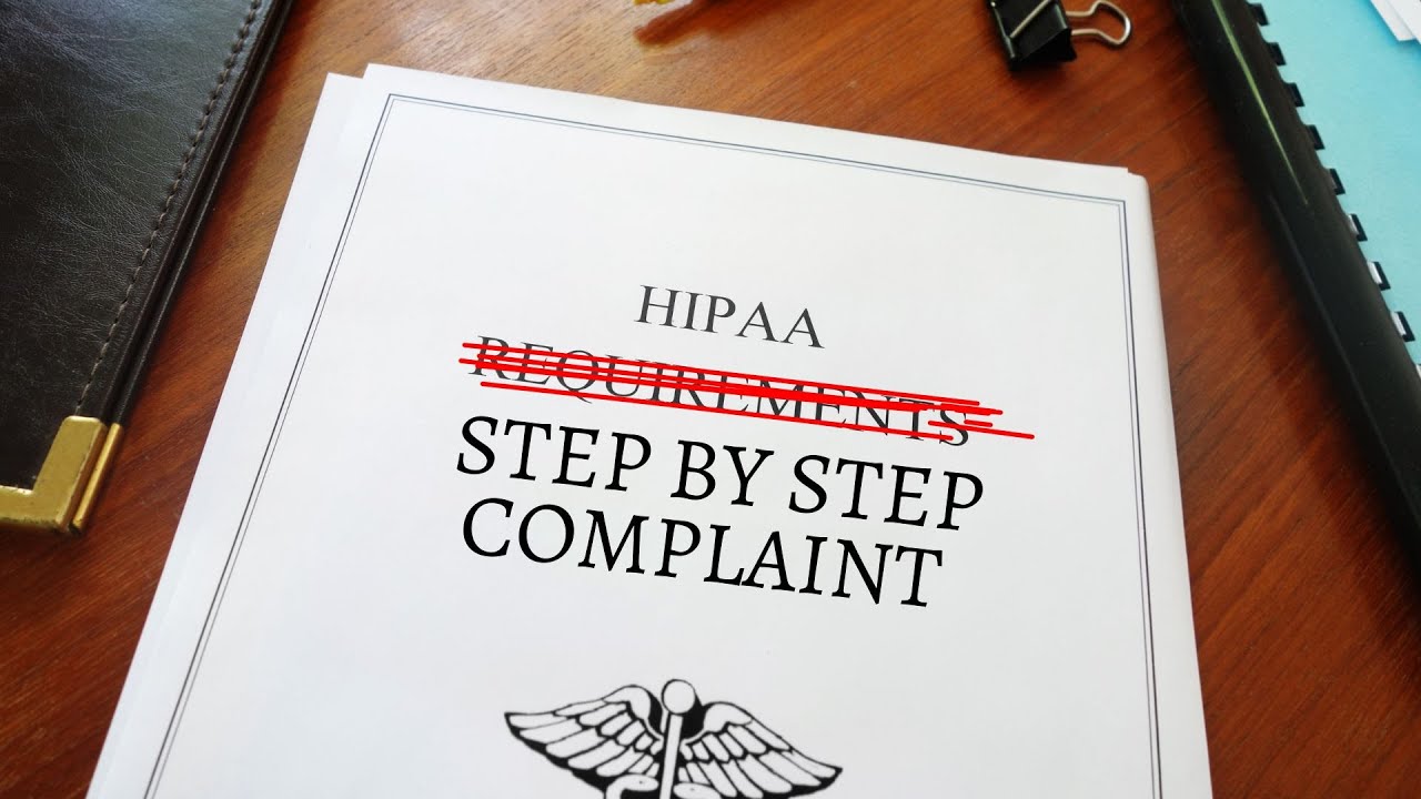 How to file a HIPAA complaint - YouTube