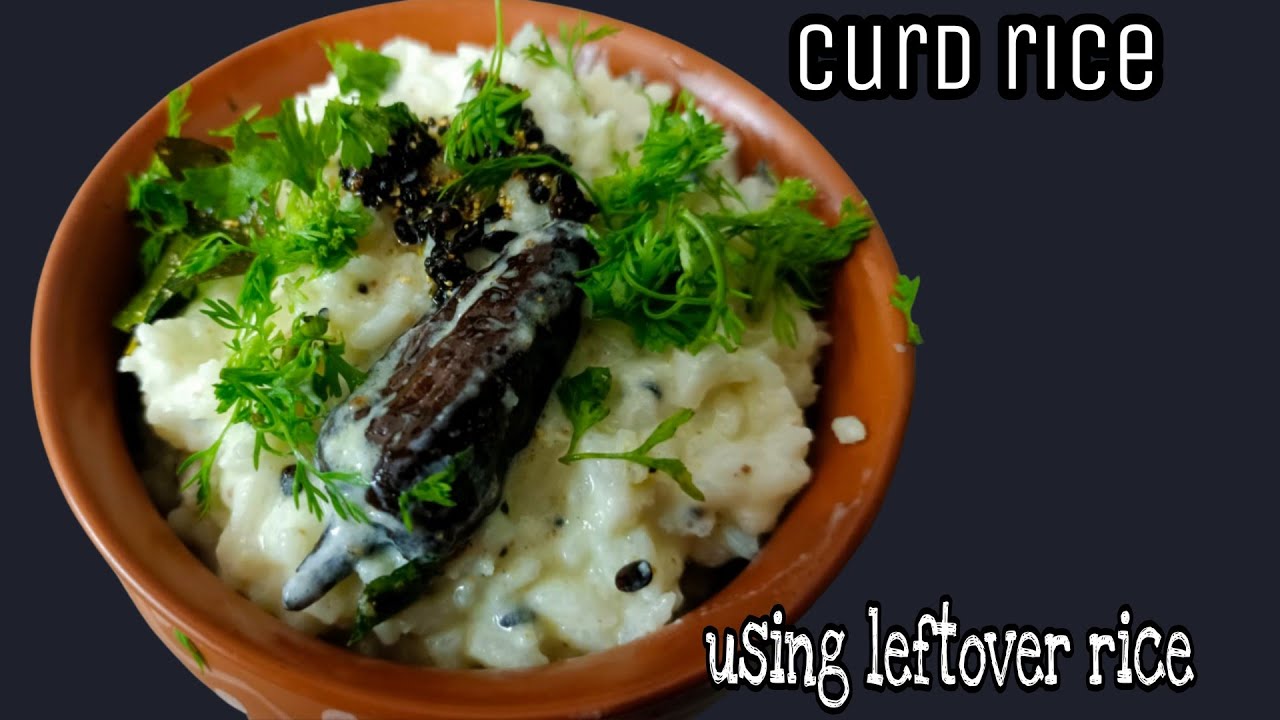 Dahi bhat | Curd rice tadka | dahibutti | दही भात | Quick Curd Rice ...