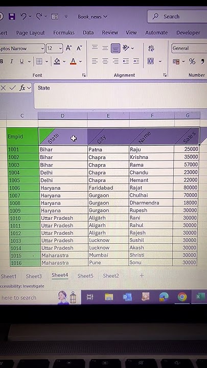 How to make angled headers in excel #shorts #exceltipsandtricks - YouTube