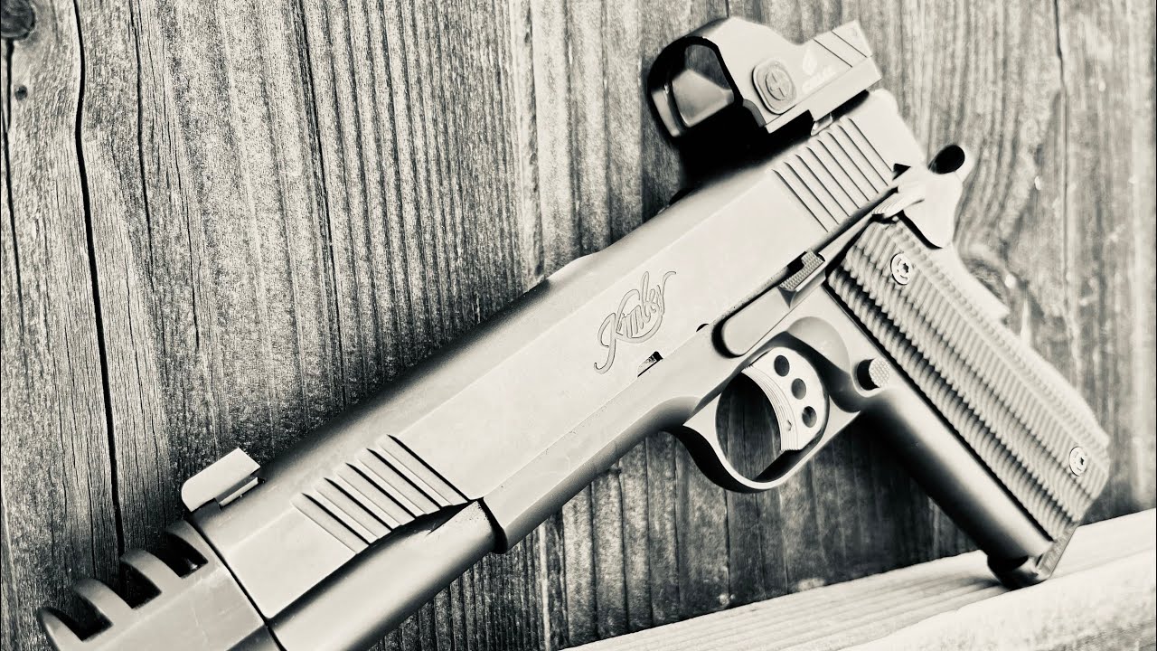 Kimber 1911A1 .45ACP + EGW 49515 red dot sight mount [project] - YouTube