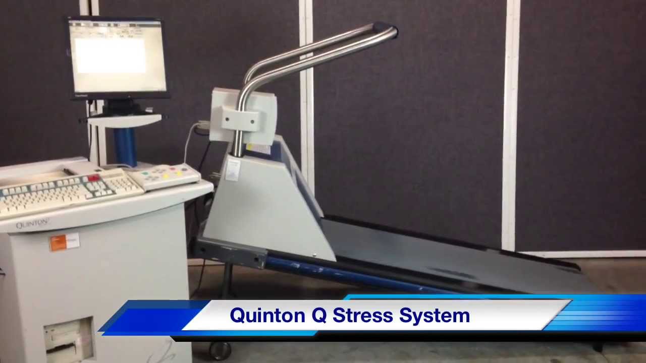 Quinton Q-Stress Cardiac Stress Test System With TM55 Treadmill - YouTube