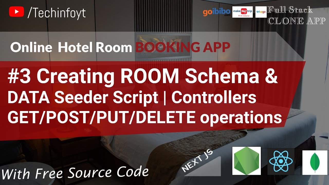 #3 Creating room schema and controller crud operations with Database ...