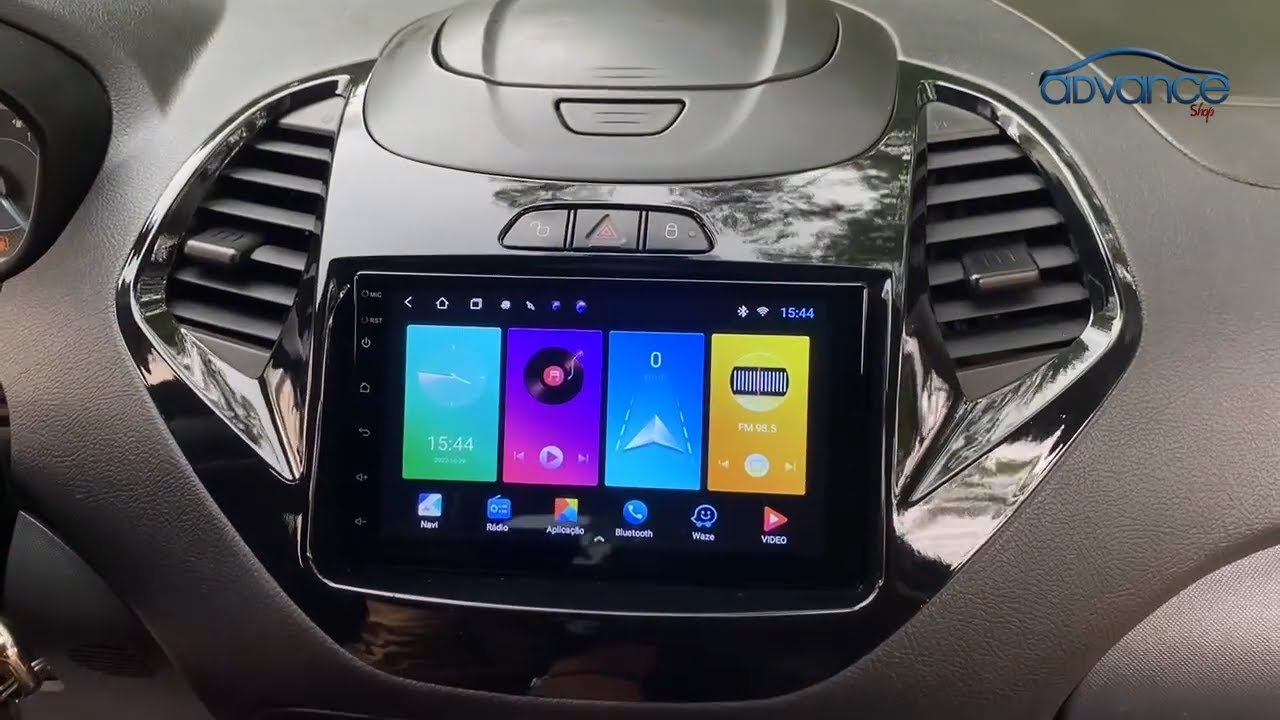 Ford Ka Central Multimídia 7' com Android, Carplay, Waze, Wfi, Spotify ...