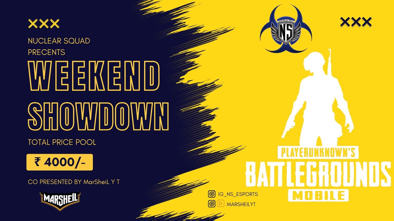 PUBG Mobile Weekend Showdown by NS Esports | Precented by MarSheiL Y T ...