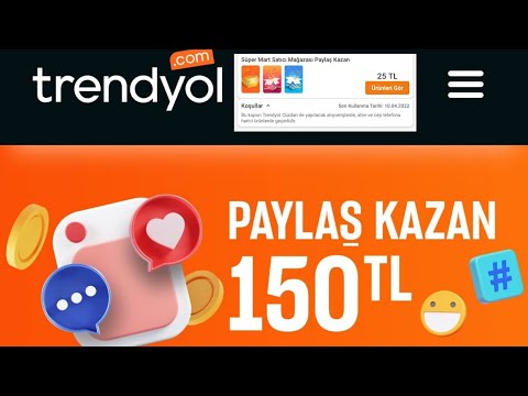 Trendyol bedava 150 ₺ kazanmak nisan 2022 | koleksiyon oluştur paylaş kazan