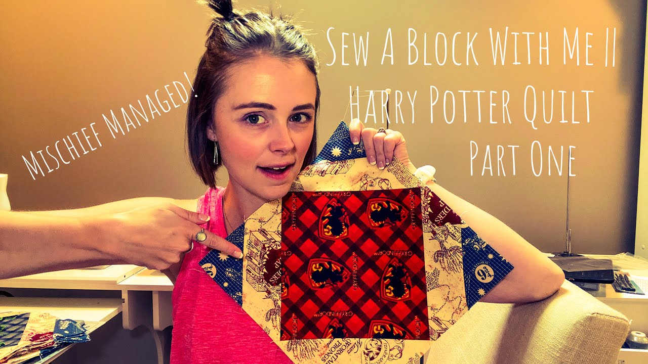 Harry Potter Quilt Top || Sew With Me || Quilt Design For Large Print ...