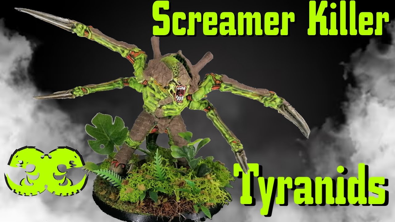 Speed Painting Tyranid Screamer Killer Carnifex 40k New Leviathan Box ...