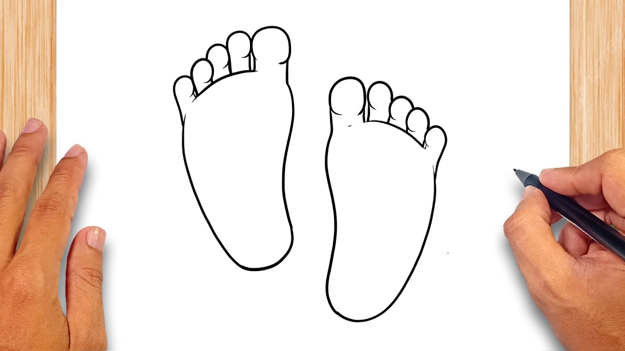 How to draw Baby Toes - Body Parts Drawing - YouTube