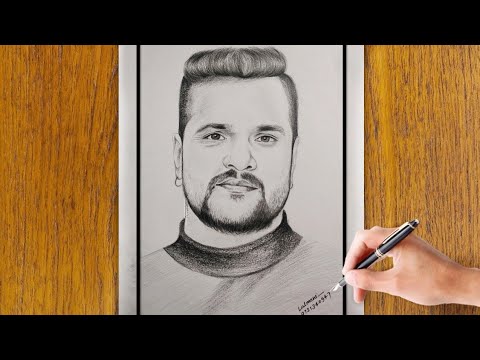 How to Draw a Khesari Lal Yadav Drawing #Khesari Music World How To ...