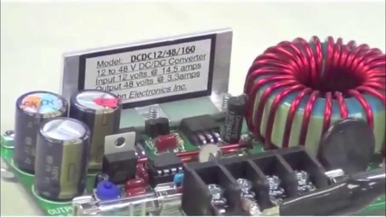 Zahn Electronics - DC/DC 12/48/160 Step Up Converter - YouTube
