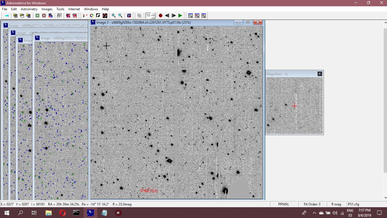 Procesamiento de set de imágenes con el software Astrometrica. - YouTube