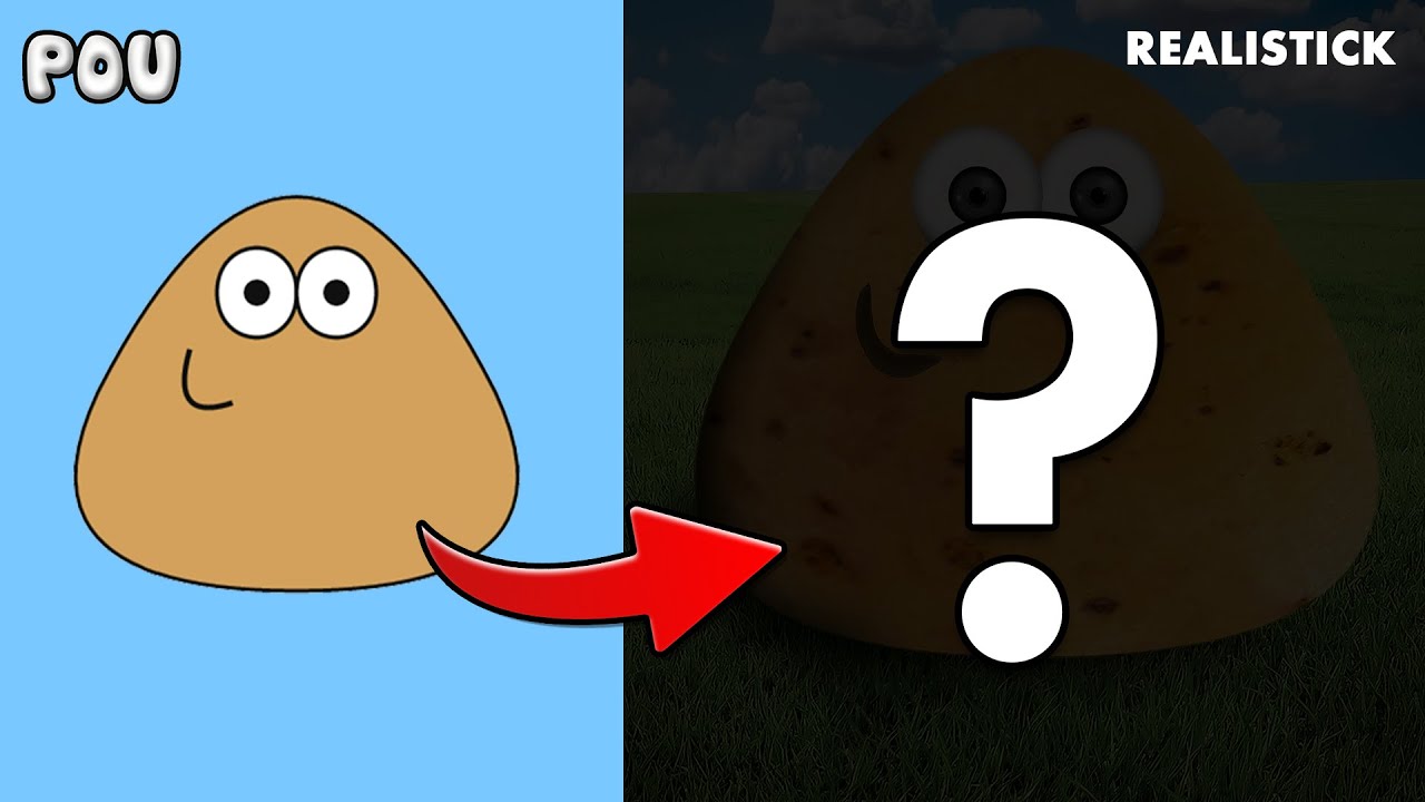 I Made Realistic " POU " in 2 minutes !! - YouTube