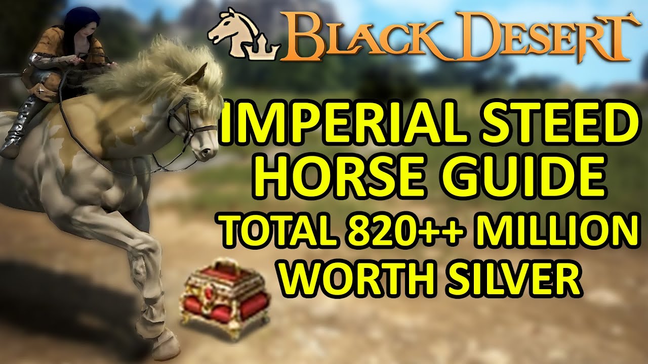 Imperial Steed Horse Guide, Total 820++ Million Worth Silver (Black Desert Online) BDO - YouTube