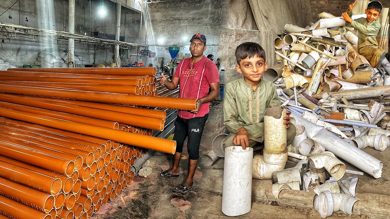 How Millions Waste Plastic Pipes convert into Brand New PVC Pipe ...