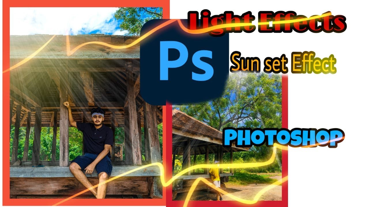 How to creat sun set 🌞 සිංහලෙන් | Adobe photoshop sunset | මුල සිට ...