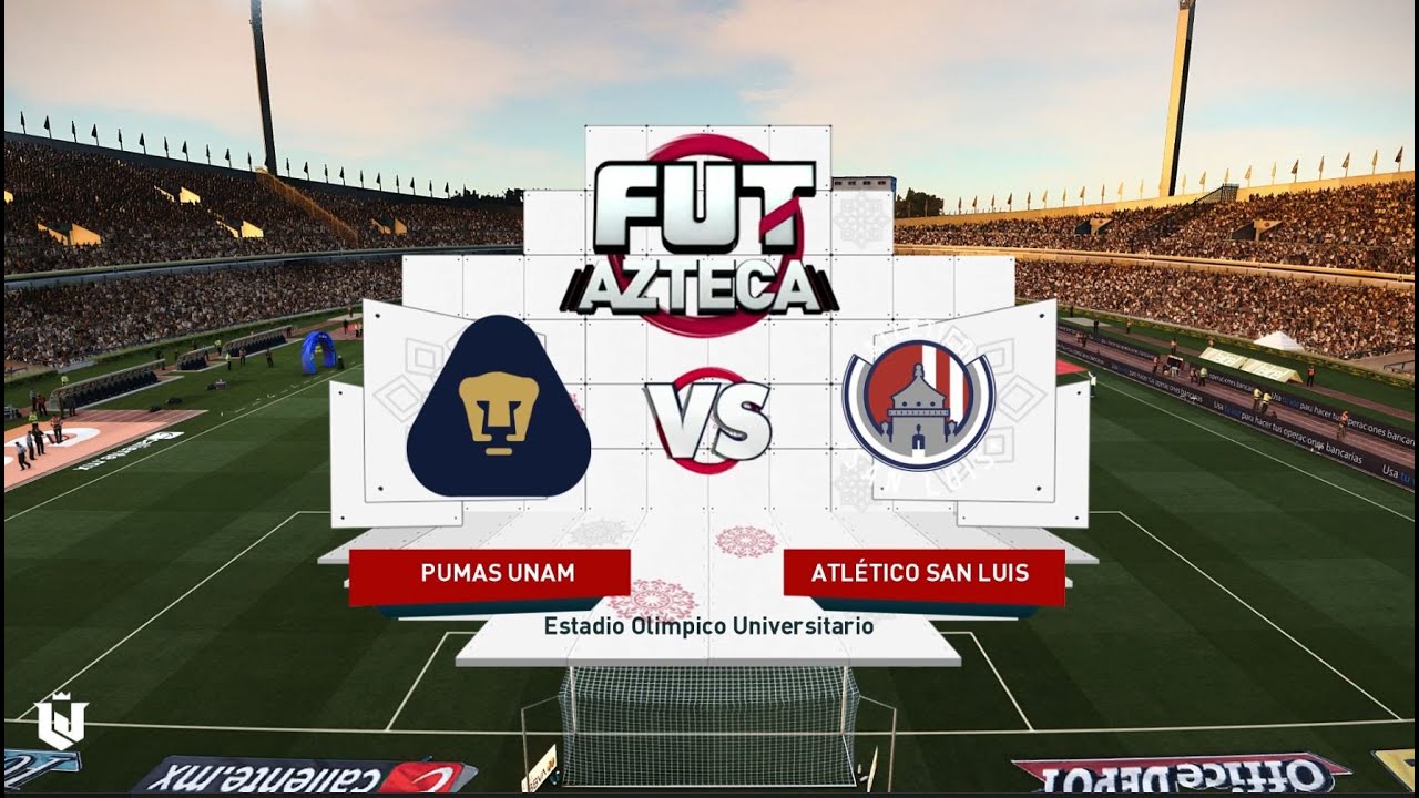 Pumas vs San Luis Liga Mx 2023 Gameplay Pes 2021 - YouTube