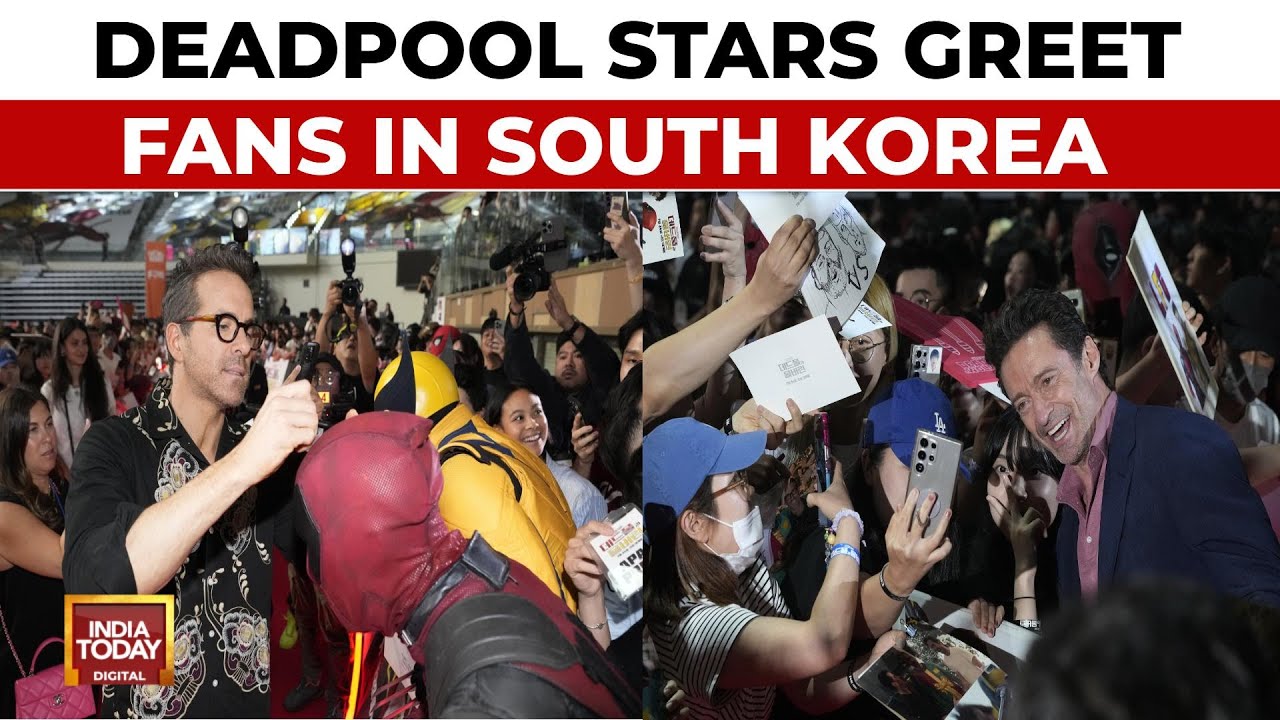 Deadpool Stars Hugh Jackman And Ryan Reynolds Meet Excited Fans In ...