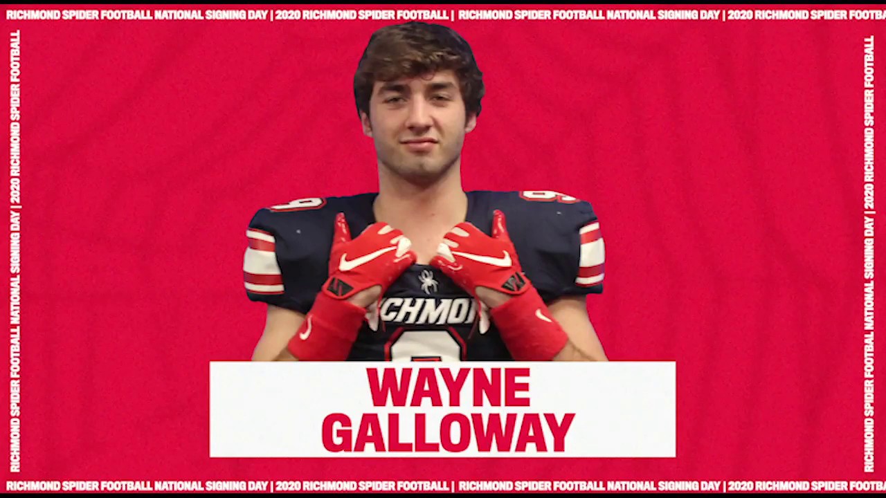 Wayne Galloway - Richmond Football - National Signing Day - YouTube