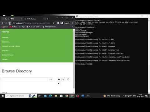 Hadoop implementation of file management tsak sucha s adding files, directories, retrieving ...