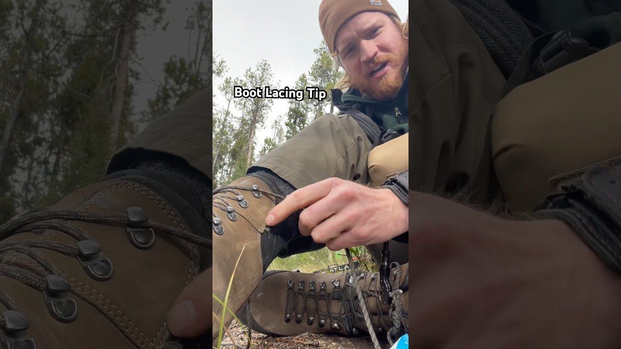 Tips: Tying your Boots for maximum adventure. The triple overhand knot ...