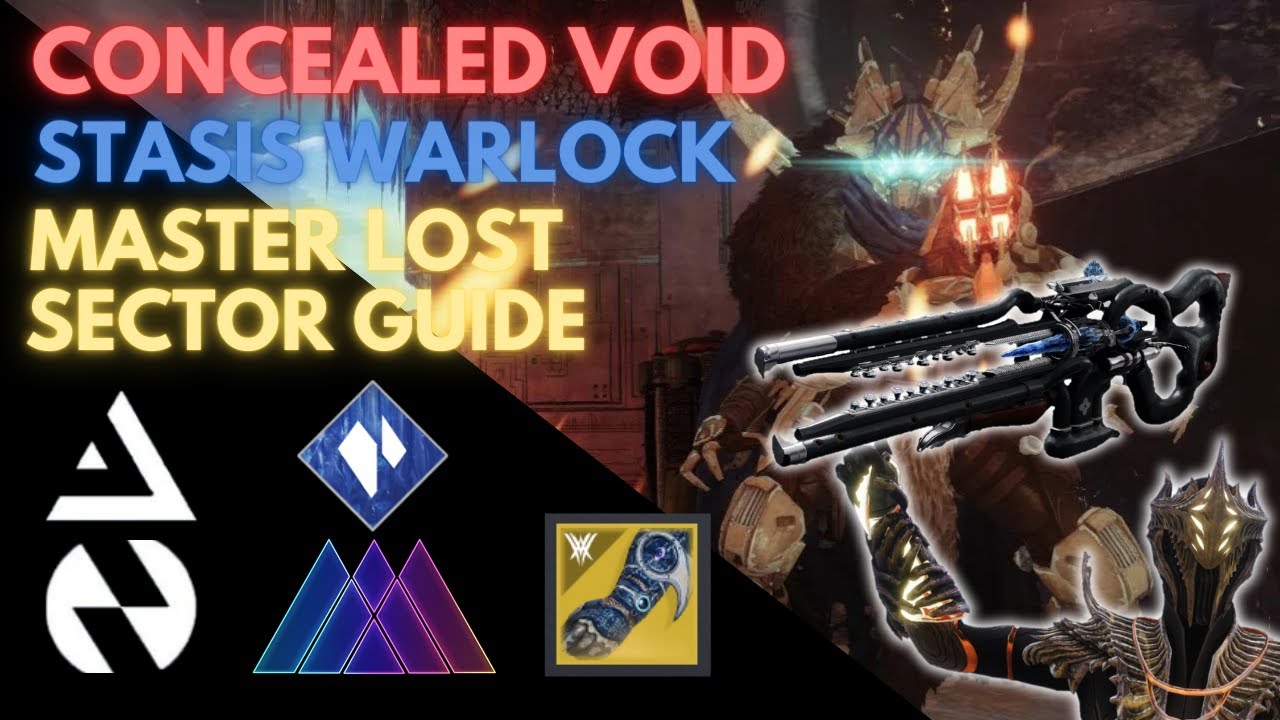 Solo Concealed Void - Stasis Warlock Master Lost Sector Flawless - YouTube