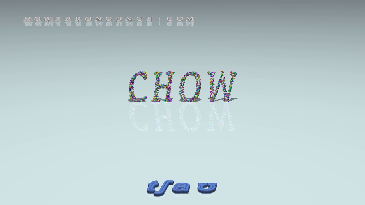 chow - pronunciation + Examples in sentences and phrases - YouTube