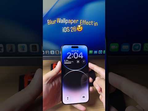 New Lock Screen Blur Wallpaper Effect in iOS 26🥸 #ios #ios26  #iphone #apple #shots  ​⁠@iTechKen