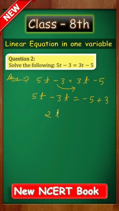 Linear Equations Made Easy! 🎯 | One-Minute Lesson | # ...
