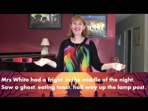Mrs White – Halloween chant and song – instructional video - YouTube
