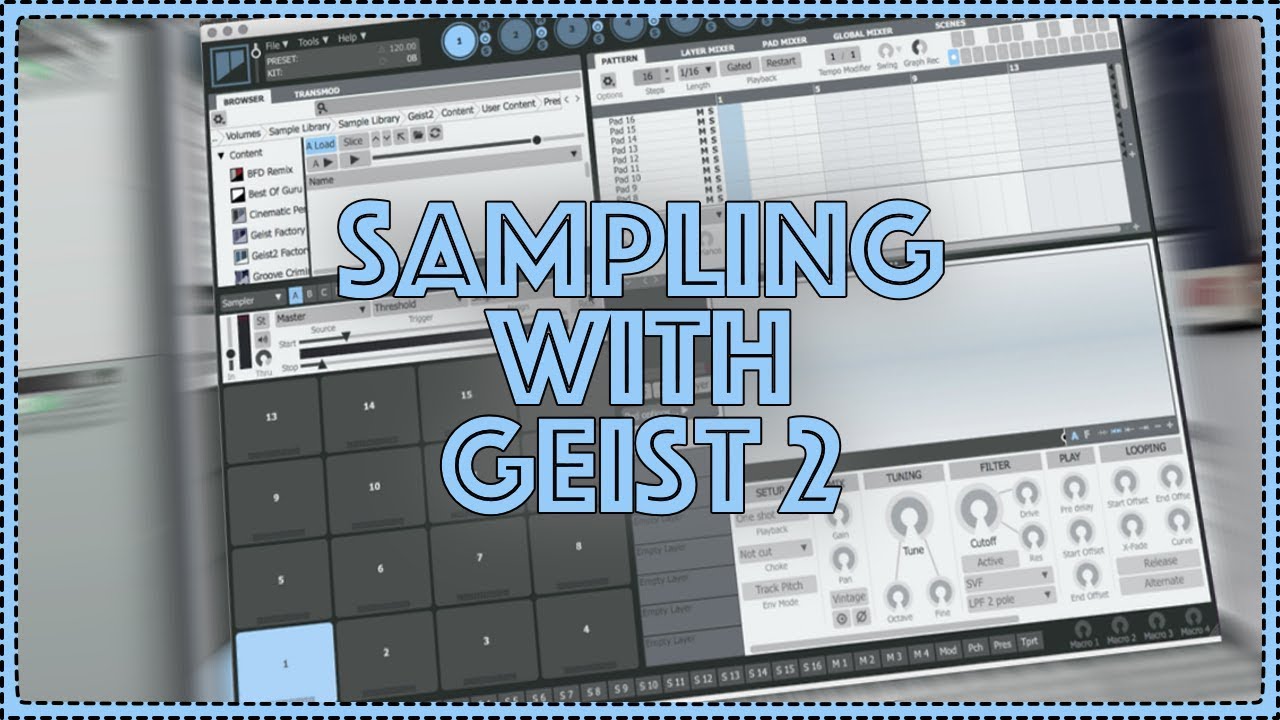 Sampling in Geist 2 ||| How to use the sampler in FXpansion Geist - YouTube