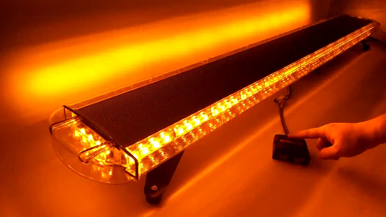 63" 120W LED Warn Emergency Beacon Response Security Light Bar Full ...