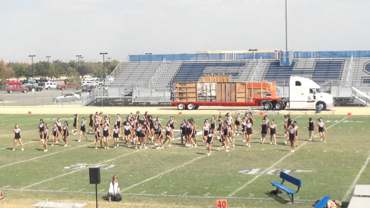 Frontier high school cheer homecoming 2014 - YouTube