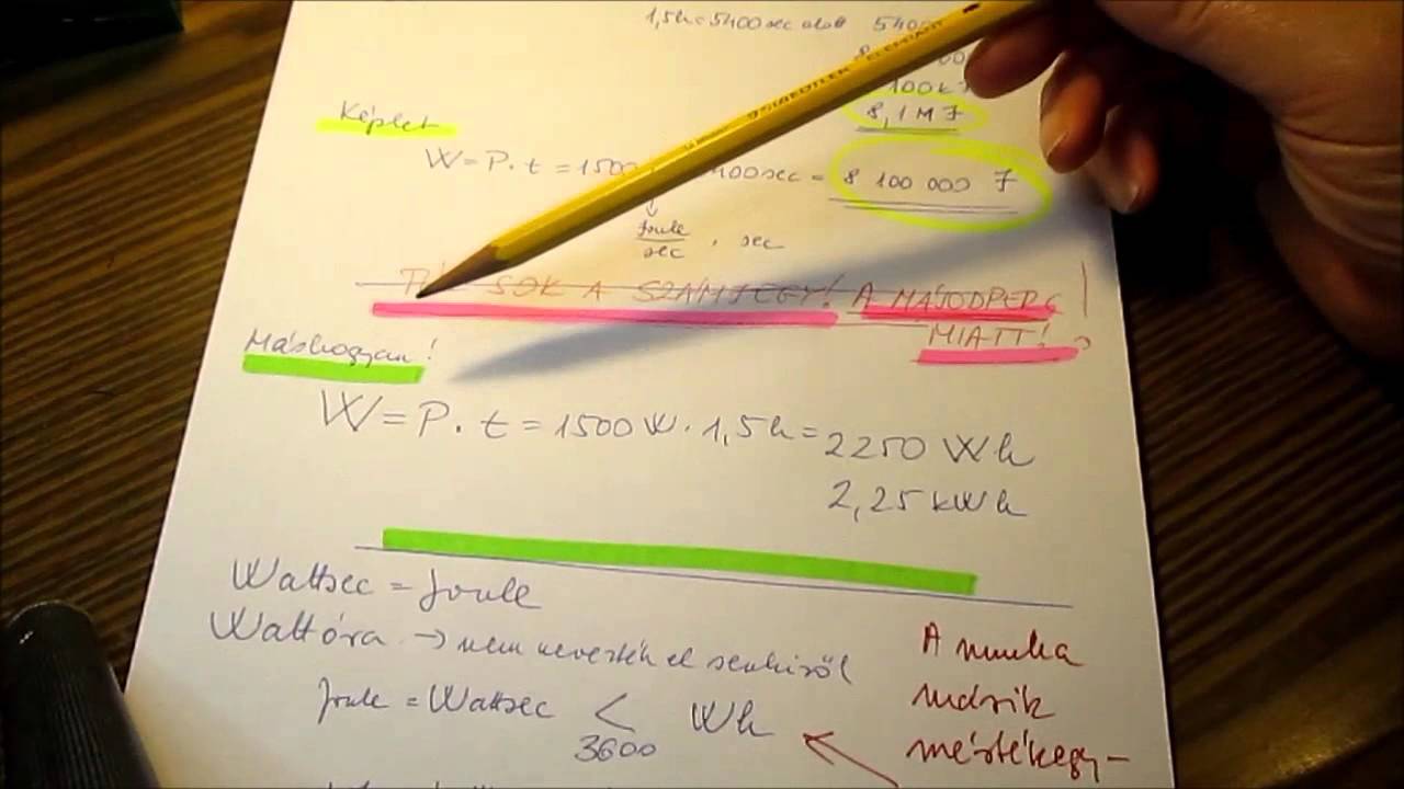 10 ProFizika Elektromos munka és teljesítmény - YouTube