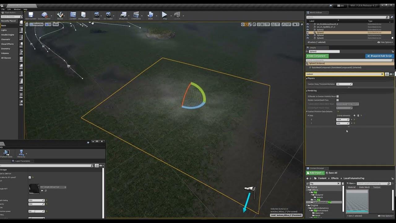 UE4 procedural "local volumetric fog" system - YouTube