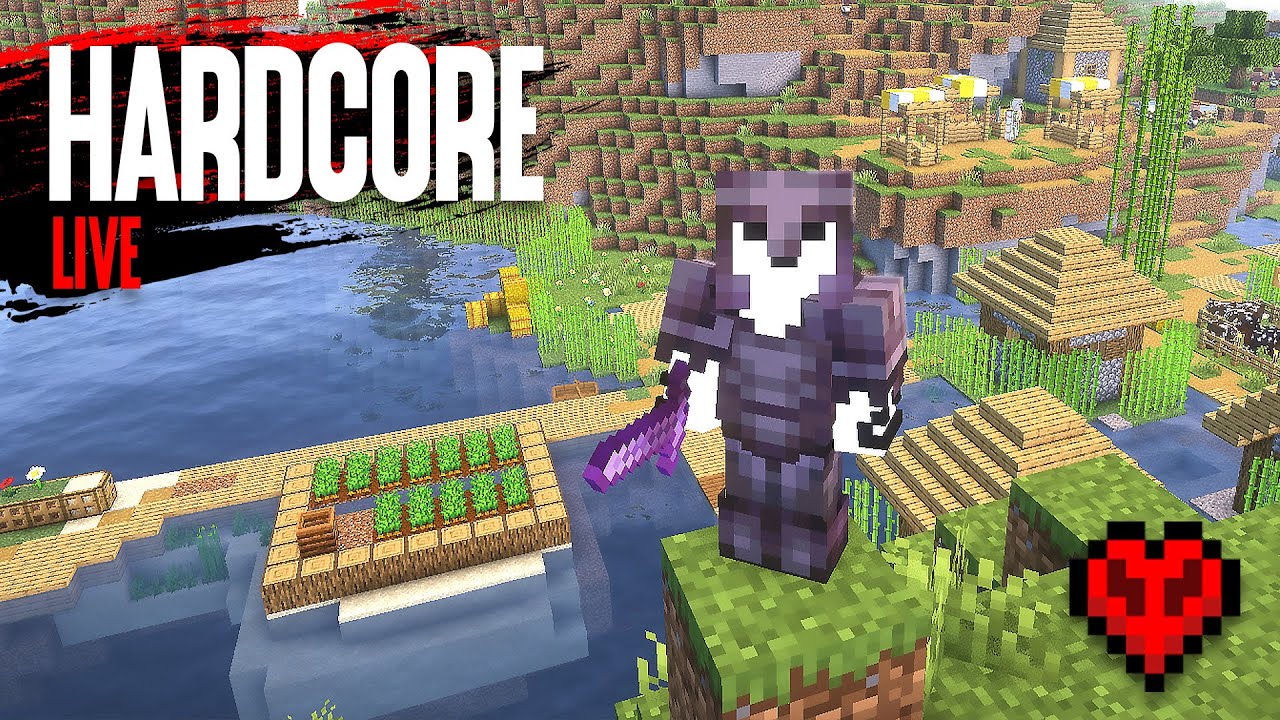 Hardcore Minecraft LIVE | Minecraft Hindi Live #shorts - YouTube